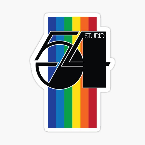 "Studio 54 " Sticker by VintageLAClubs | Redbubble
