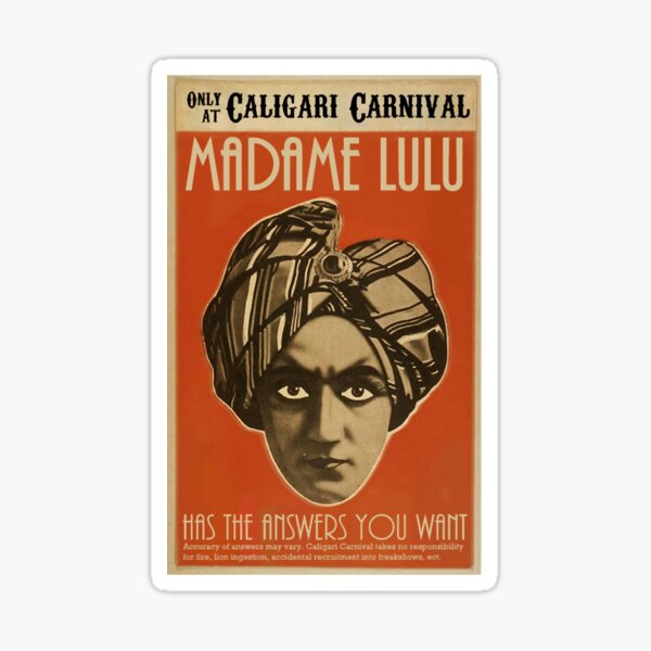 "Gifts For Men Asoue Poster Madame Lulu" Sticker for Sale by ...