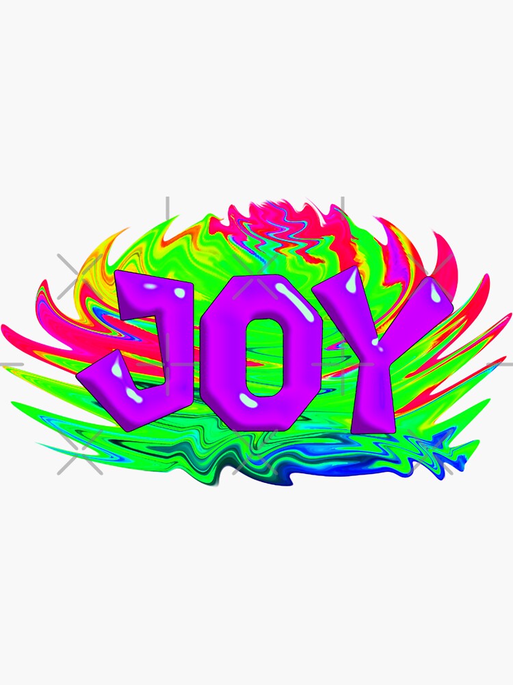 "Joy design" Sticker for Sale by ReflectArt | Redbubble