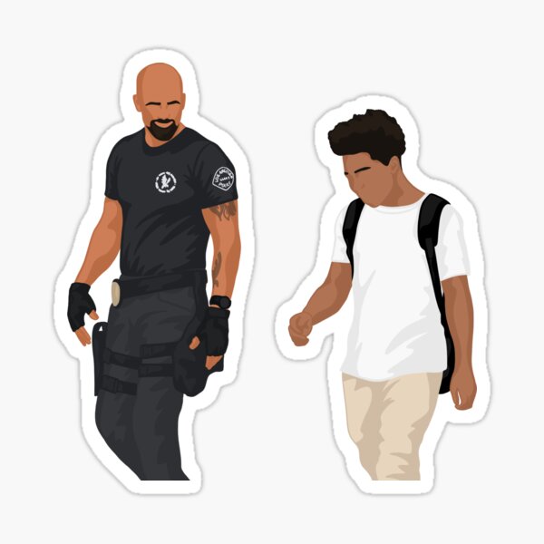 "Hondo & Darryl | S.W.A.T" Sticker by icantdrawfaces | Redbubble