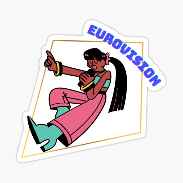 "Eurovision is soon! " Sticker by Kris-Clay | Redbubble