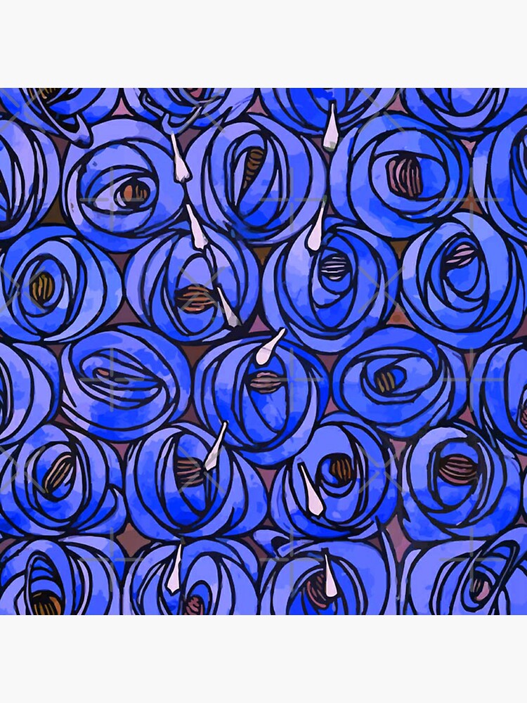 "Charles Rennie Mackintosh Roses and teardrops, purple,Mackintosh rose ...