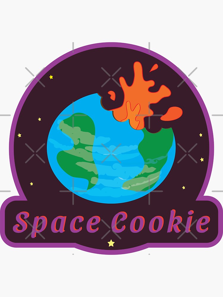 "Space Cookie" Sticker for Sale by skocartwork | Redbubble