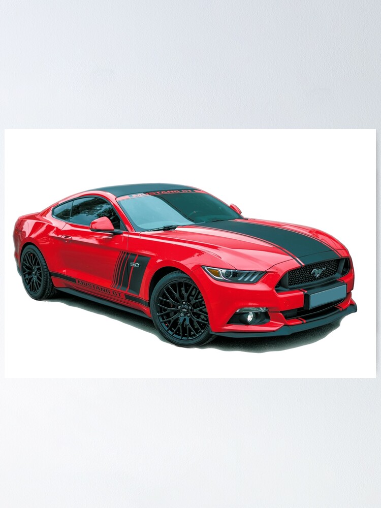 "Ford Mustang GT" Poster for Sale by sargy-design | Redbubble