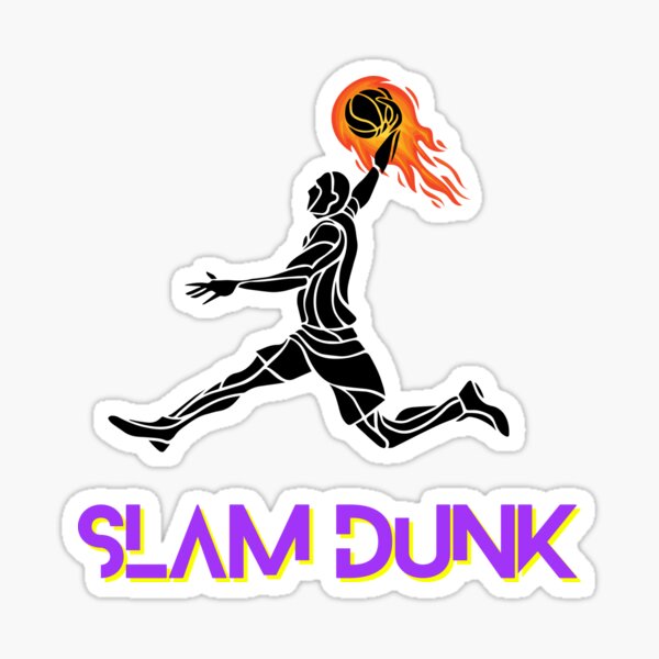 "Slam dunk" Sticker for Sale by SalamStudio | Redbubble