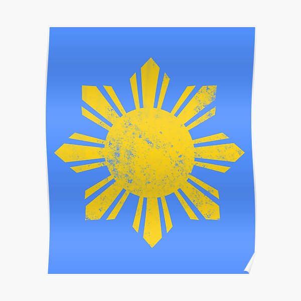 "Gold Flag Philippines Sun " Poster for Sale by banwa | Redbubble