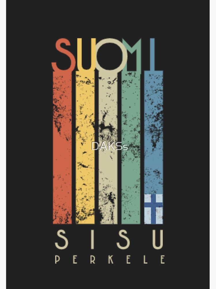 "SUOMI SISU PERKELE FINLAND" Sticker by DAKSs | Redbubble