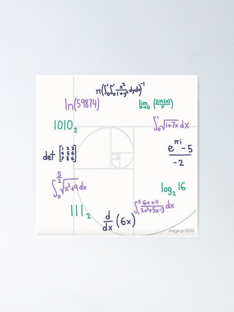 "Calculus Math Design" Poster for Sale by maya-p-1110 | Redbubble