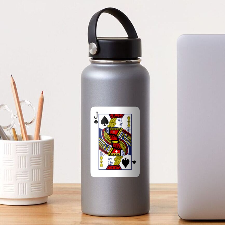"Jack of Spades Playing Card" Sticker for Sale by vladocar | Redbubble