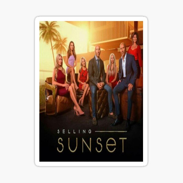 "Netflix selling sunset" Sticker by collinsdrawings | Redbubble