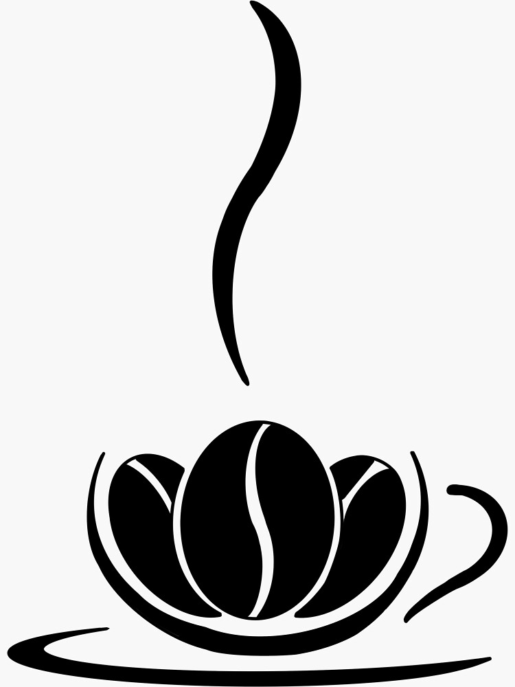 "Lotus coffee cup" Sticker by AthenaWL | Redbubble