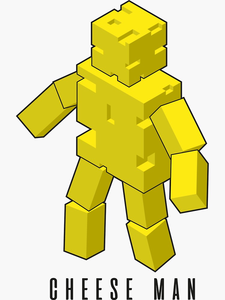 "Cheese Man" Sticker by dmitrysytnikov | Redbubble