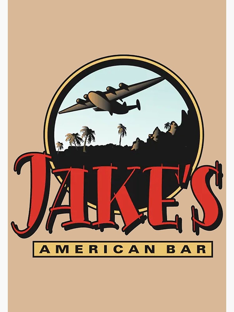 "Jake's American Bar" Poster for Sale by ThemeParkNOW | Redbubble