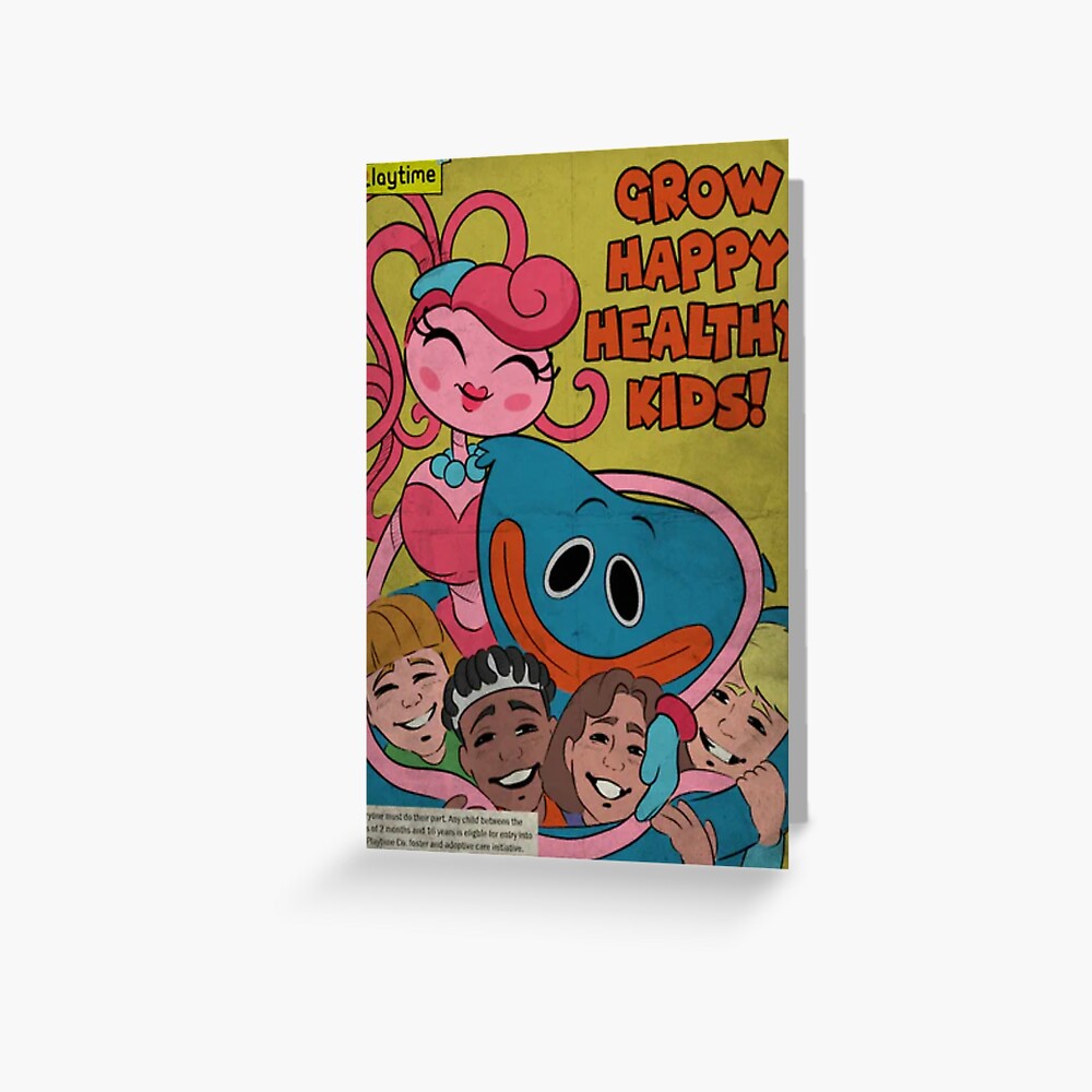 "Poppy Playtime / Chapter 2 Grow Happy Healthy Kids" Greeting Card by ...