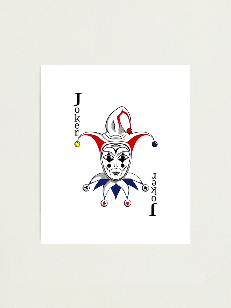 "Joker Playing Card" Photographic Print for Sale by vladocar | Redbubble