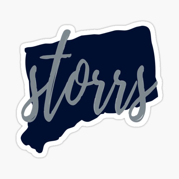 "Storrs of Connecticut Outline " Sticker for Sale by AtlasVintageGB ...