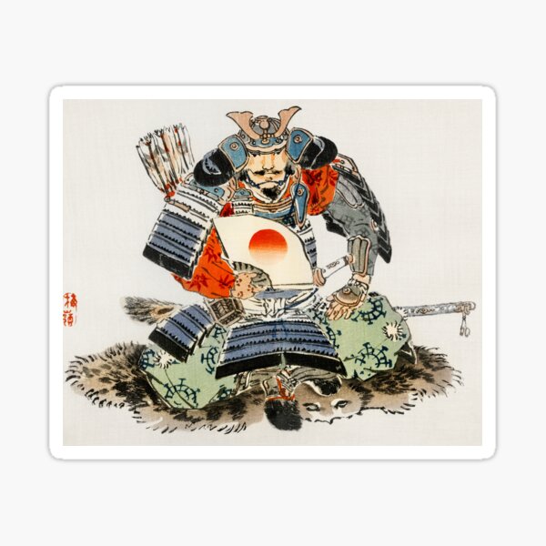 "Samurai Warrior" Sticker by NickLivin | Redbubble