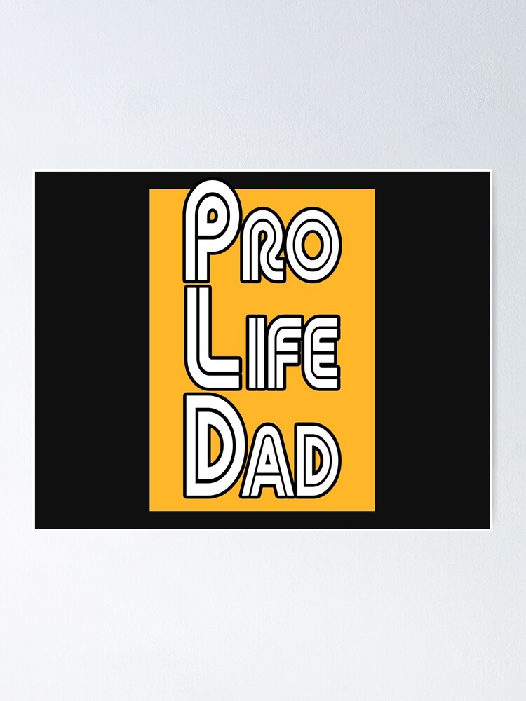 "Orange box, Pro Life Dad Line retro letters" Poster for Sale by ...