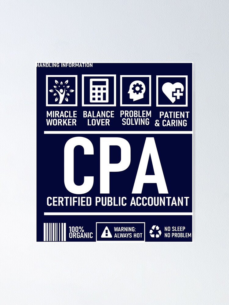 Póster «Dedicación de trabajo de diseño de CPA profesional premium» de ...