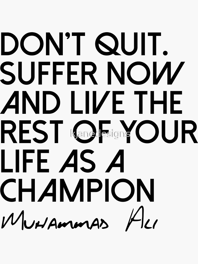 "Be A Champion" Sticker for Sale by kjanedesigns | Redbubble