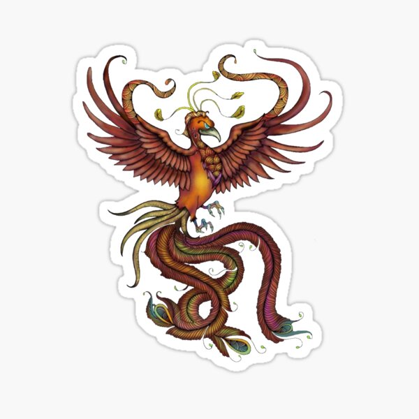 "phoenix" Sticker by sevkidurdu | Redbubble