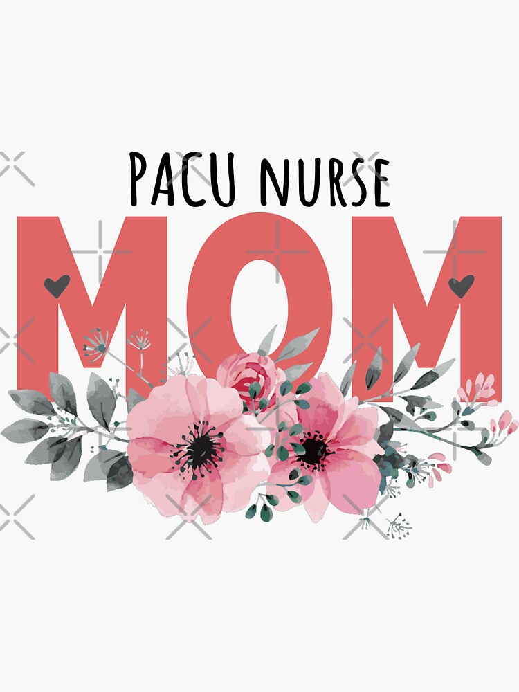 "pacu nurse mom, watercolor floral nursing mother, cute post-anesthesia ...