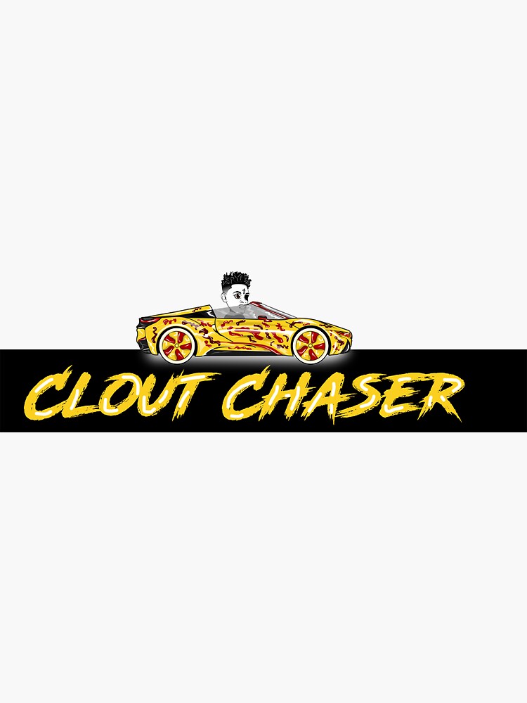 "Power/Clout Chaser" Sticker for Sale by PurpleLoxe | Redbubble
