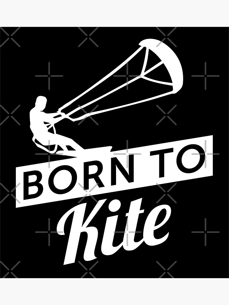 "Kiteboarding, Kiteboard Design - Born to KITE" Sticker by EstelleStar ...