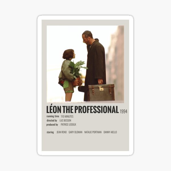 "Léon The Professional (1994)" Sticker by MoviePolaroid | Redbubble