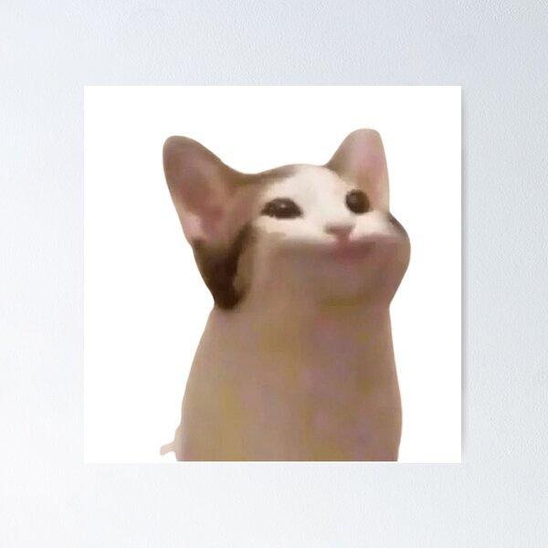"Pop cat" Poster for Sale by TeaLake | Redbubble