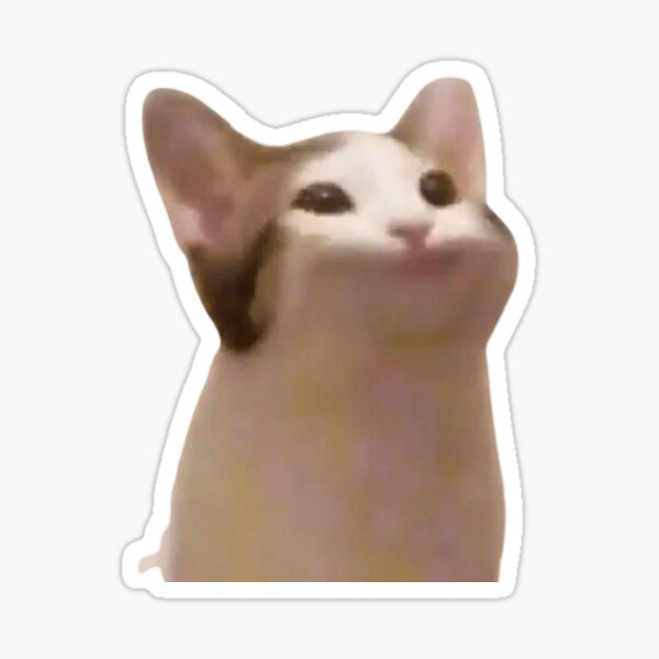 "Pop cat" Sticker for Sale by TeaLake | Redbubble