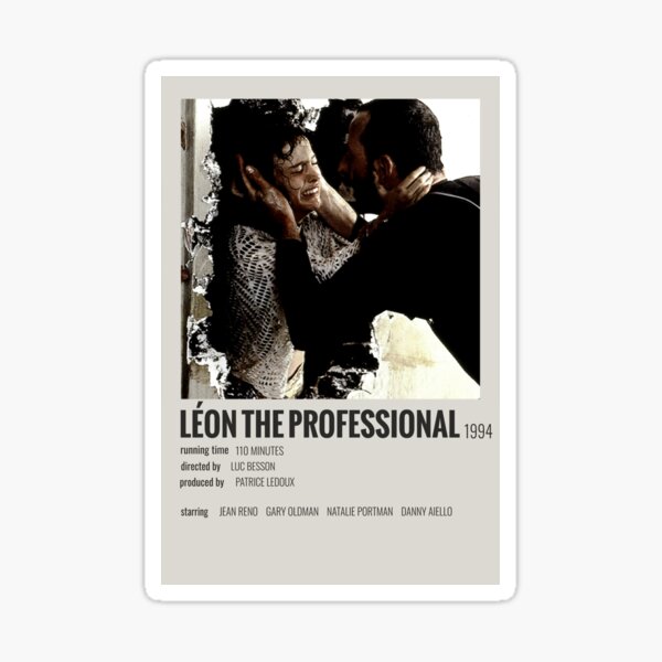 "Léon The Professional (1994)" Sticker by MoviePolaroid | Redbubble