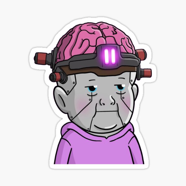 "Hasbulla big brain" Sticker by Hasbulla-shop | Redbubble