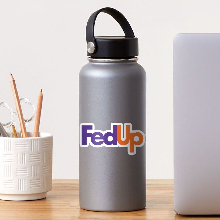 "Fed Up - Im Fed Up Cap - Fed Ex Logo - Fe dEx Express" Sticker by ...