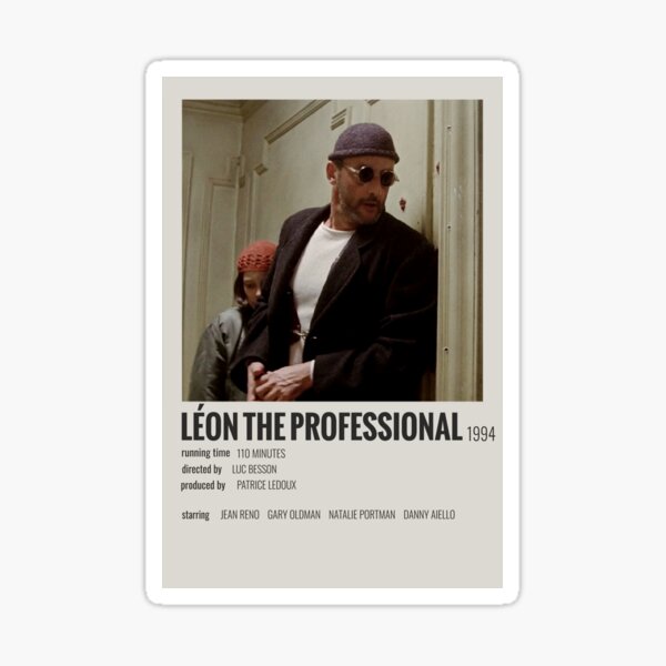 "Léon The Professional (1994)" Sticker for Sale by MoviePolaroid ...