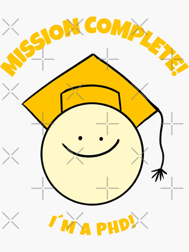 "PHD Graduation" Sticker for Sale by ABrightTomorrow | Redbubble