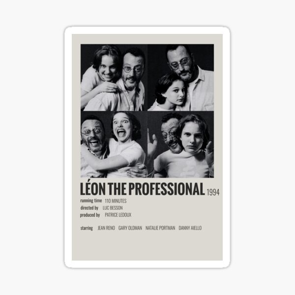 "Léon The Professional (1994)" Sticker by MoviePolaroid | Redbubble