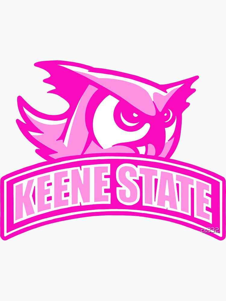 "Keene State College Pink Logo " Sticker by cs332 | Redbubble