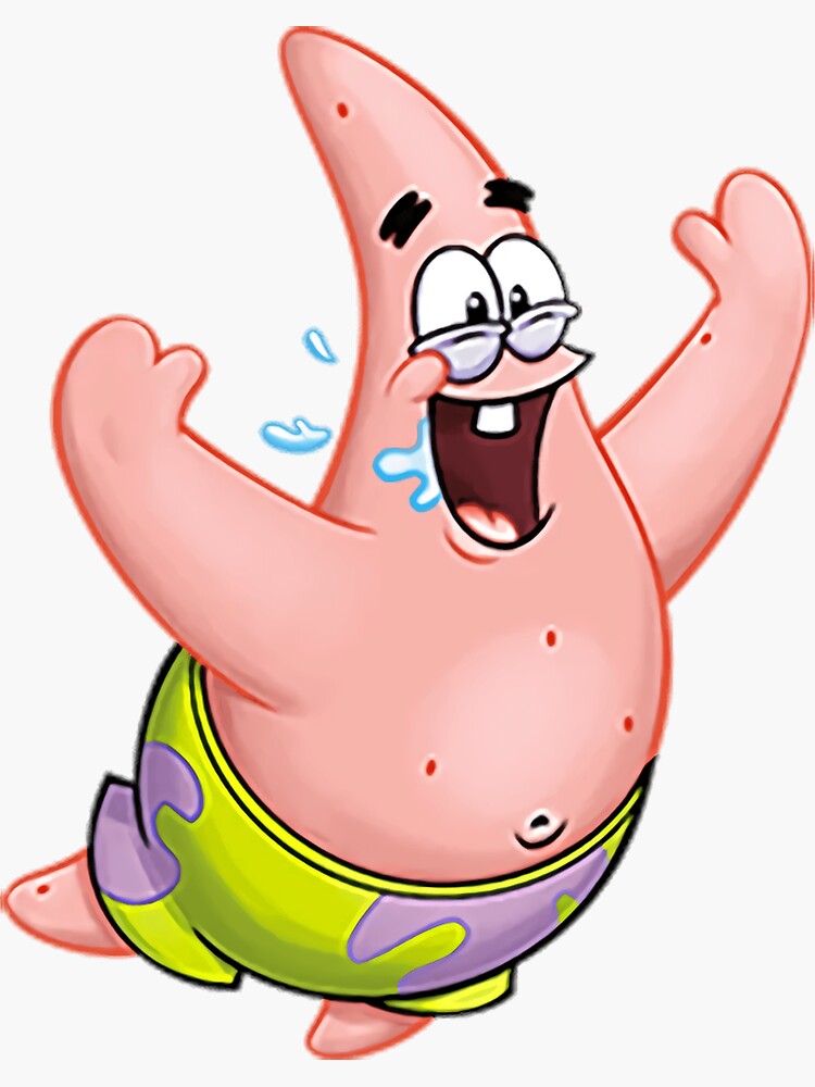 "Patrick Star" Sticker for Sale by Gossandreeas | Redbubble