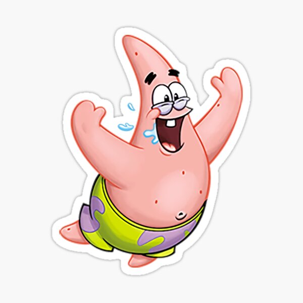 "Patrick Star" Sticker for Sale by Gossandreeas | Redbubble