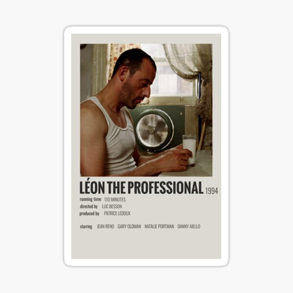 "Léon The Professional (1994)" Sticker by MoviePolaroid | Redbubble