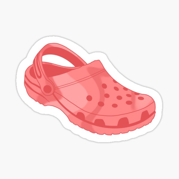 "Pink Croc" Sticker by BrooksReid08 | Redbubble