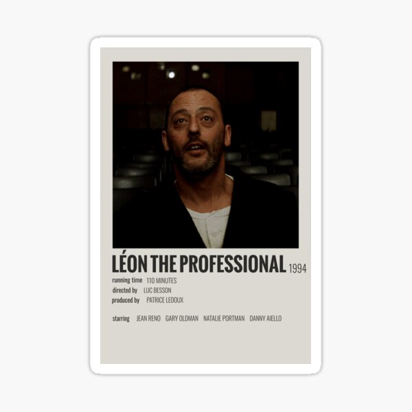 "Léon The Professional (1994)" Sticker by MoviePolaroid | Redbubble