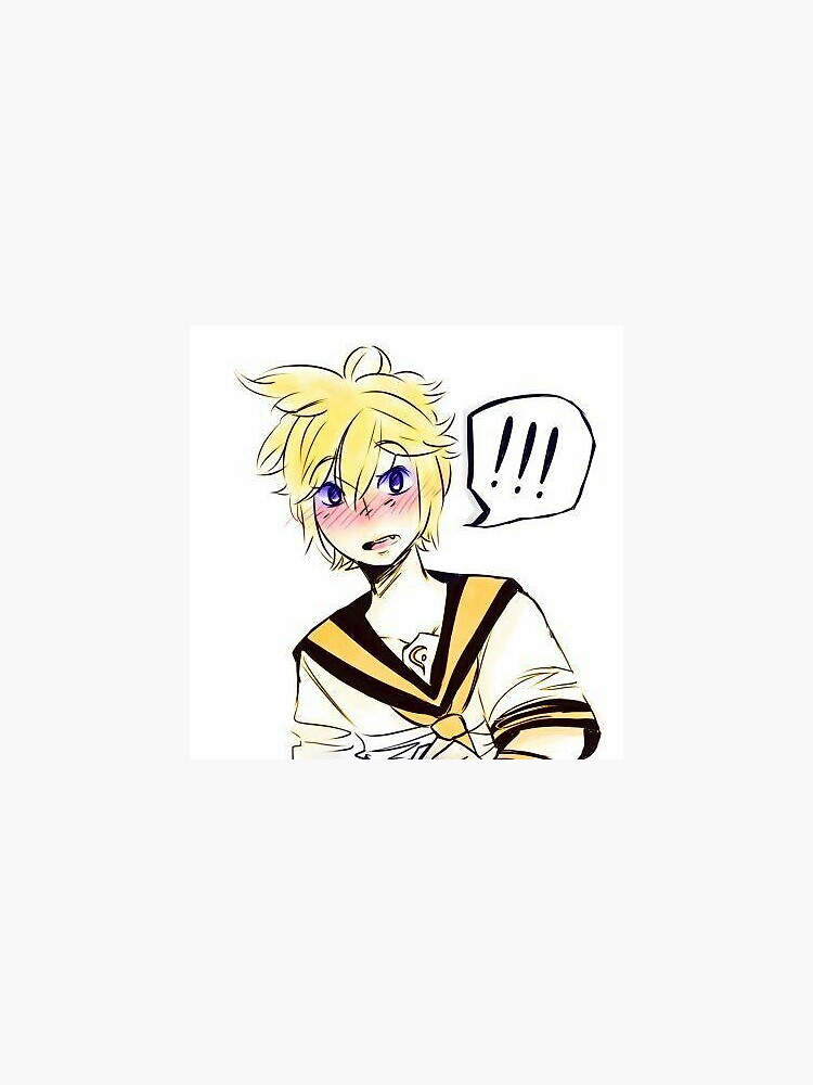 "Kagamine Len Sticker" Sticker for Sale by Nocte | Redbubble