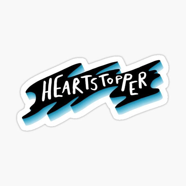 "Copy of Heartstopper logo - blue" Sticker for Sale by daddymactinus ...