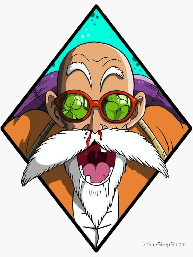 "Master Roshi" Sticker for Sale by AnimeShopBalkan | Redbubble