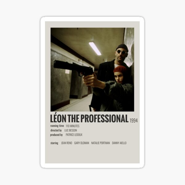 "Léon The Professional (1994)" Sticker by MoviePolaroid | Redbubble