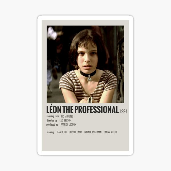 "Léon The Professional (1994)" Sticker by MoviePolaroid | Redbubble
