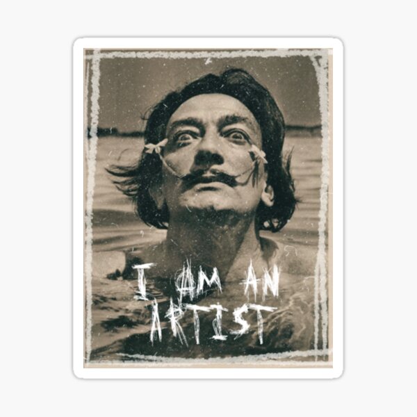 Pegatina «Soy un artista Salvador Dali - Salvador Dali» de raliojiker ...