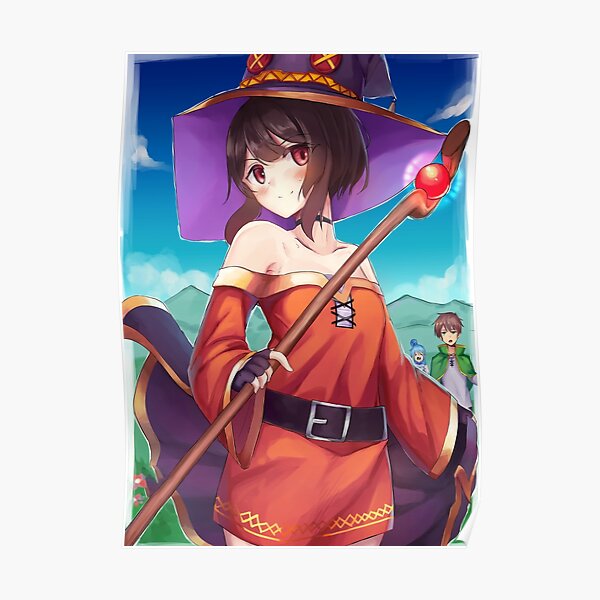 "Megumin Konosuba Painting Art" Poster for Sale by jerrieart | Redbubble